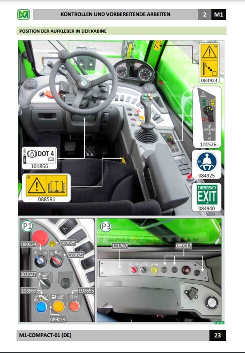 Merlo Panoramic P27.6-PLUS-TOP Service Manual, Mechanic Manual ...