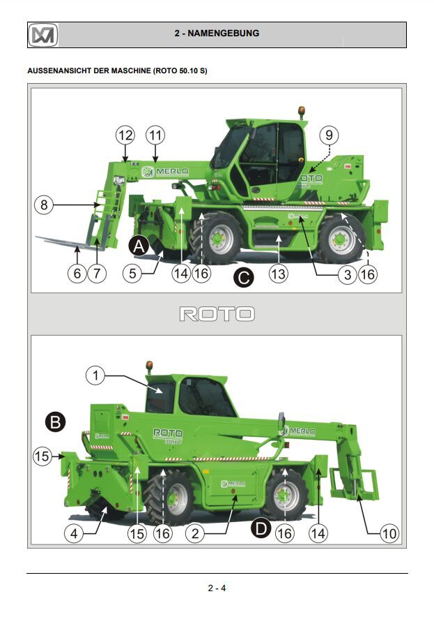 Merlo ROTO IMS (R38.14 – R38.16 – R50.10S bis SAV C036141) Service ...