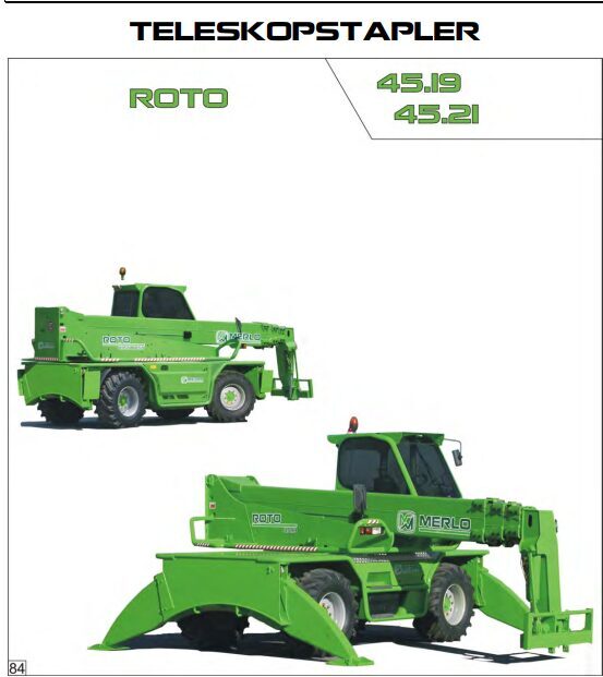 Merlo ROTO SM 600°(R45.19 – R45.21) Service Manual, Mechanic Manual ...