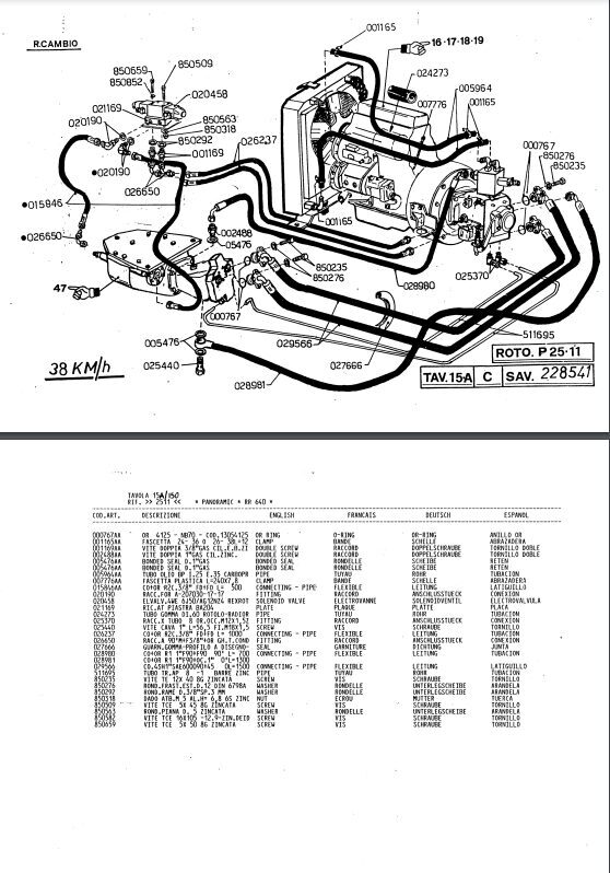 Merlo ROTO XS (R30.13) Parts Manual, Hydraulic & Electrical Diagram DE ...