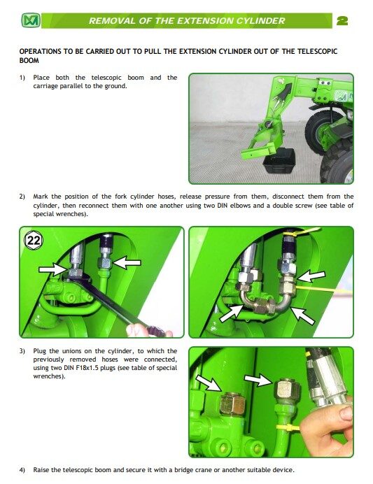 Merlo INTERNAL OPERATIONS TO THE TELESCOPIC BOOM Service Manual ...