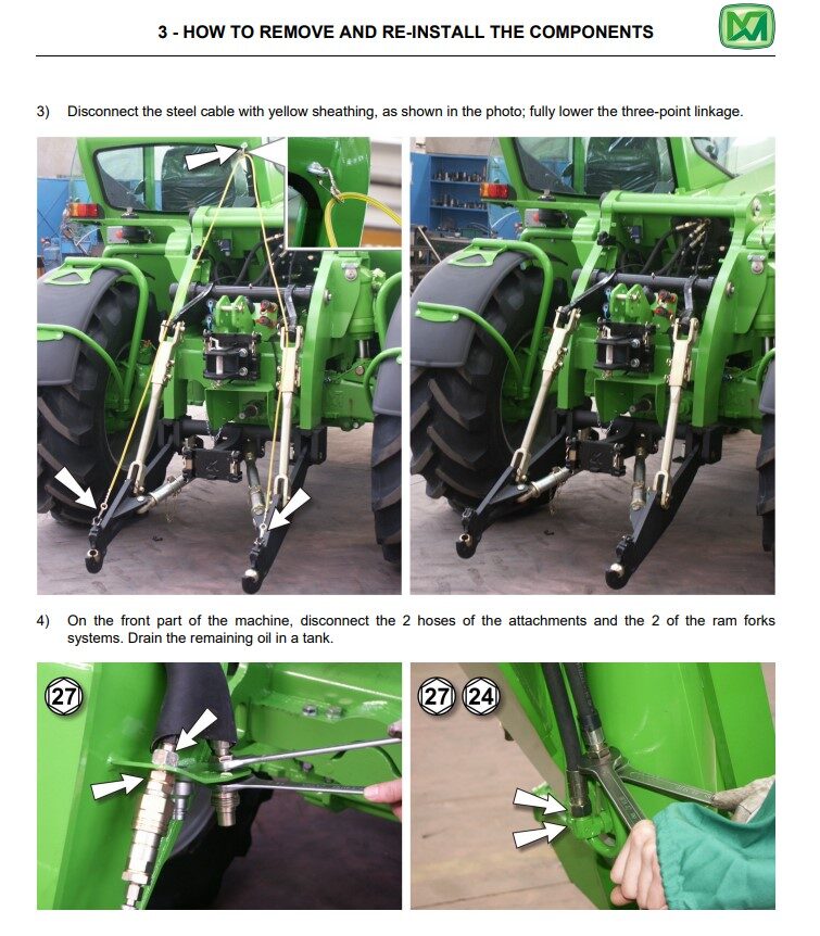 Merlo Three Sections Telescopic Boom service manual - MF30.9, P34.10 ...